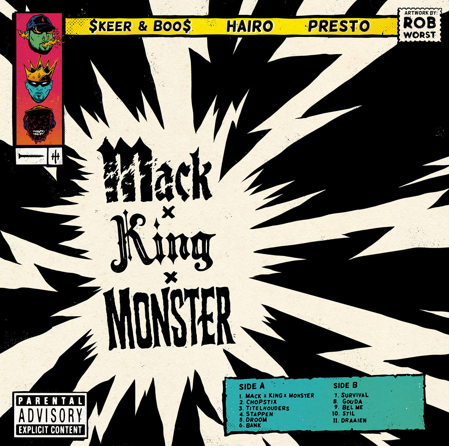 Mack x King x Monster - Albumcover - Rob Worst